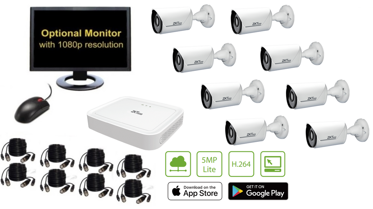 Infrared AHD Security 5MP Camera 8 Channels System – TikPark PTY LTD